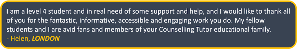 Counselling Study Resource - CSR • Counselling Tutor