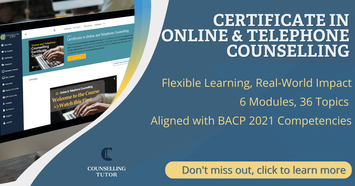 Counselling Online Course • Counselling Tutor